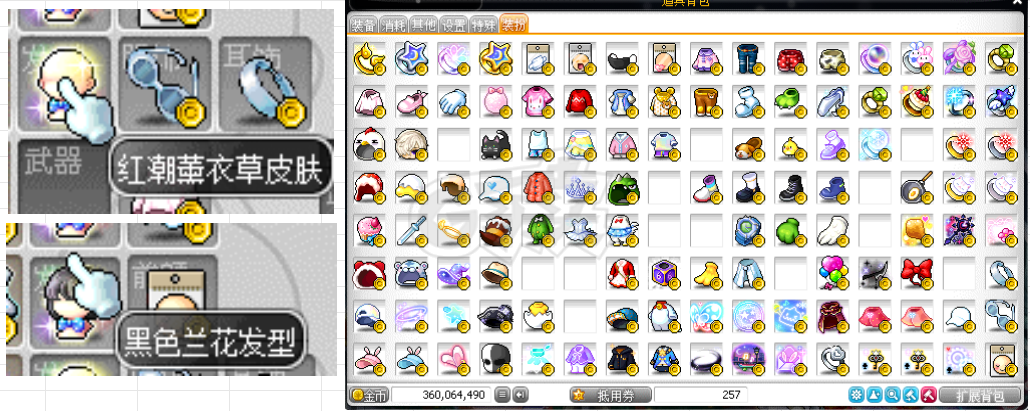 冒险岛账号交易平台-G买卖- 阿黛尔 260级 满解创世 36g6力纹章 兰花头红潮薰衣草双buff